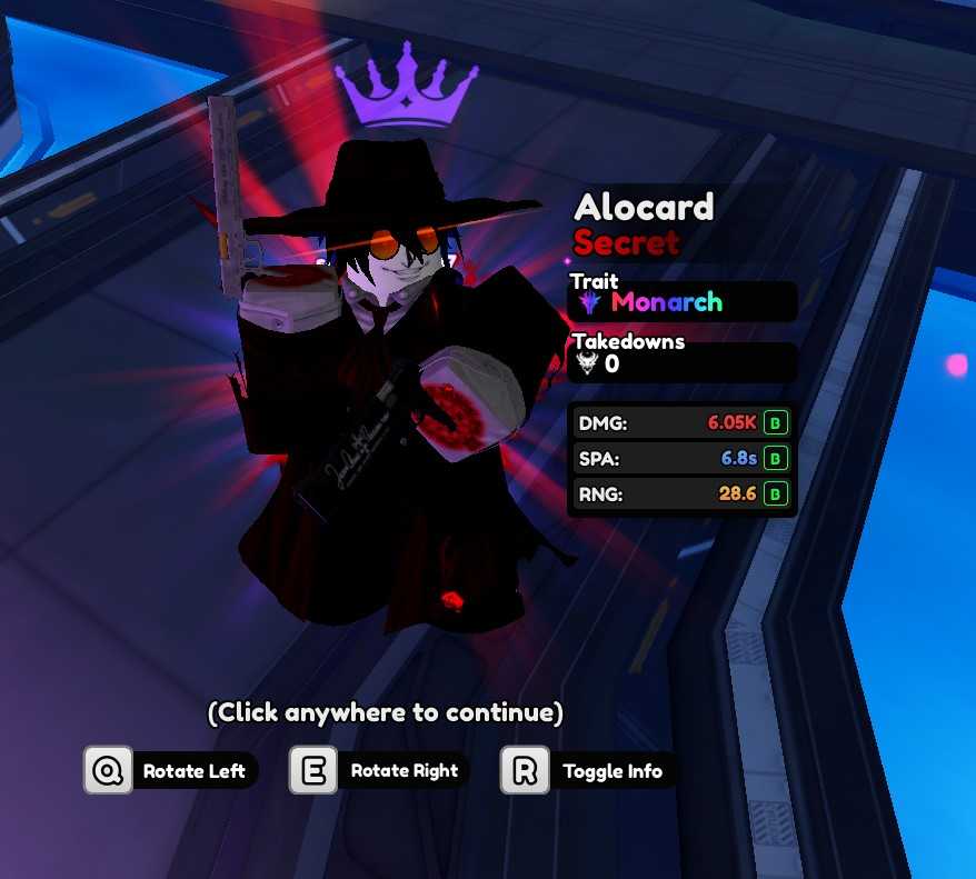 ID 17 MONARCH Alocard (alucard) | 60 rerolls | Unverified | CLEAN (no ...