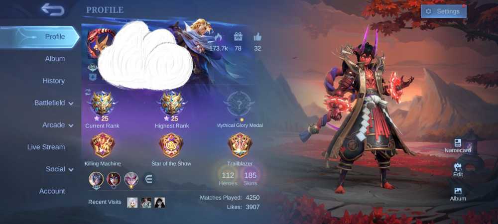 185 Skins. 1 Collector. BTC Kagura. 3 Event Skin. 1 Zodiac. 10 Epic ...