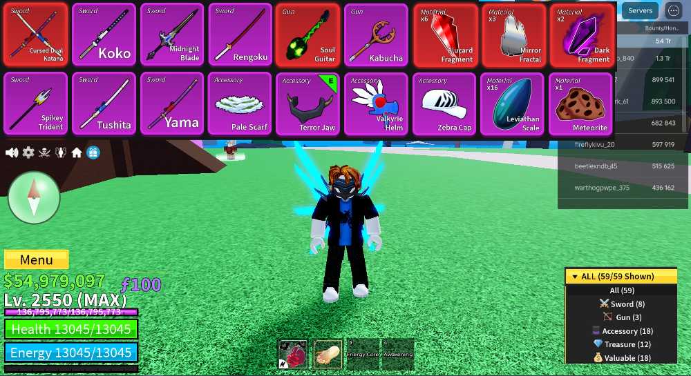 Blox Fruits 2550| 6 Race V4 Full Gear ( Human, Rabbit, Mink, Angel ...