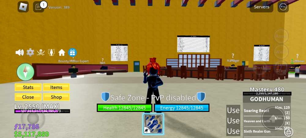 [Account Blox Fruits] Lvl 2550 - Fragment 17k - Belly 5.1m - GodHuman ...