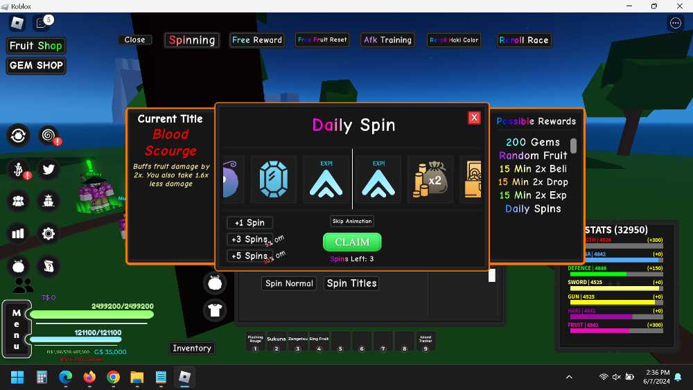 100% [Instant] [AOPG] 32950 Total Stats | Race Buccaneer | Title Blood ...