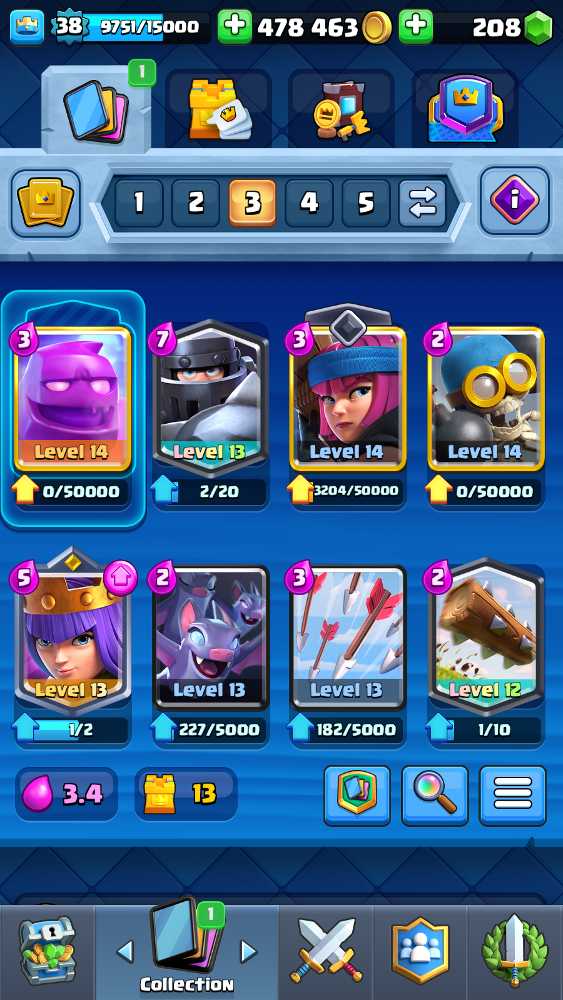 Fully Protected Level 38 Strong Mega Queen Deck 4 Champ 6.1K Trophies ...