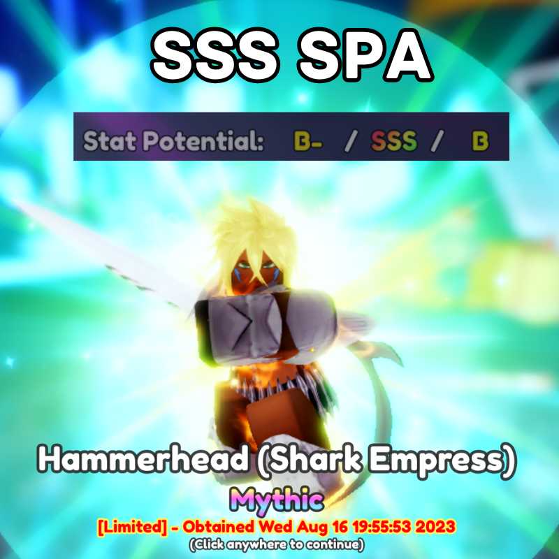 A498Hammerhead Evo SSS SPA - Anime Adventures - Instant Delivery