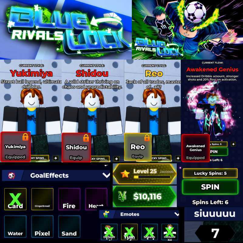 ROBLOX | Blue Lock: Rivals | Style Yukimiya / Shidou / Reo | Flow ...