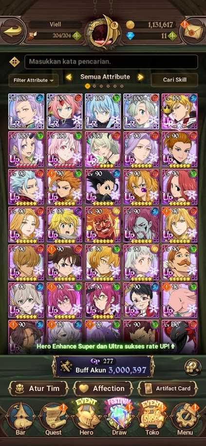 Asia | 3M CC| 4LR , 4 UR (Milim 6/6, Rimuru, Elizabeth, Ludociel), and ...