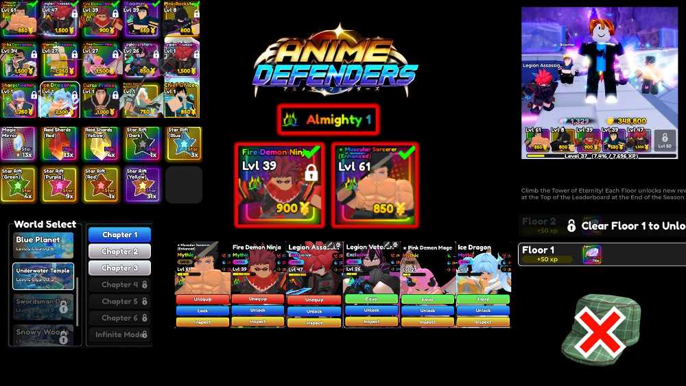 ID.103 Anime Defenders 2Almighty 11 Mythic Mythic EVO Pink Demon Mage ...