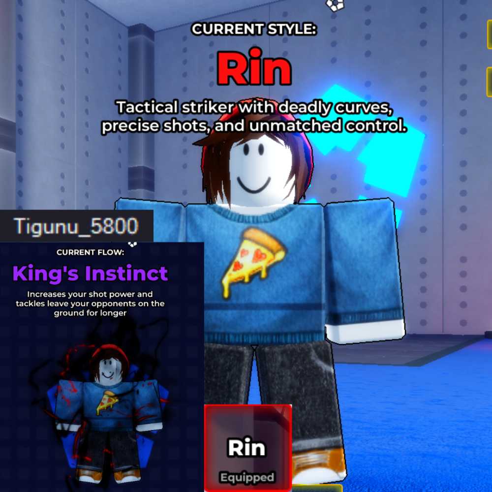 ROBLOX | Blue Lock: Rivals | Style Rin | Flow King | Unverified Account ...