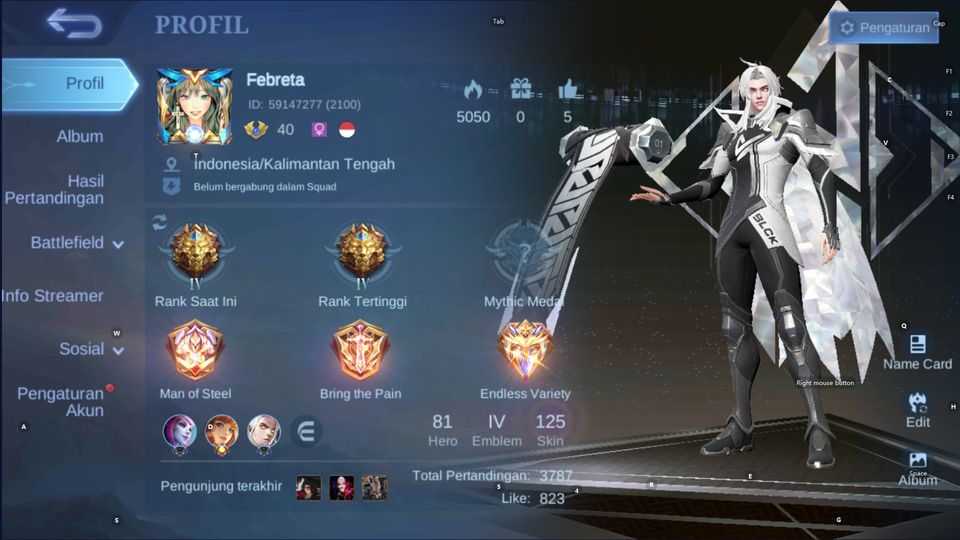 LV. 70 | 80 HEROES | 130 SKINS | | High Emblem | Ruby Aspirant