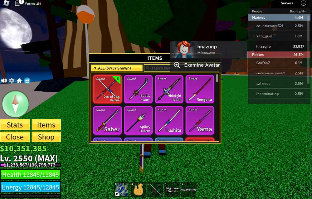 Blox fruits Awakening full gear ghoul v4+CDK