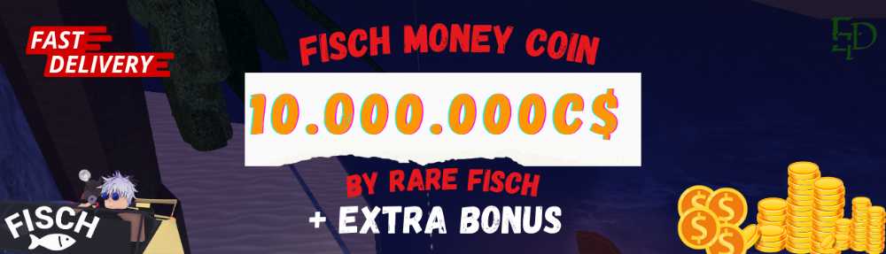 Roblox Fisch | 10M Money Coins | Via Trade Rare Fish - Fast Delivery