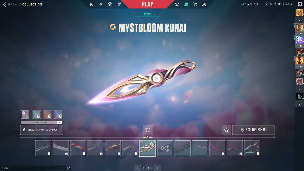 EU/TR | Mystbloom Kunai + Elderflame Operator + Primordium Vandal ...