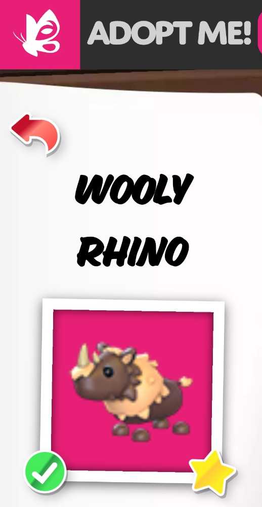 Wooly Rhino FR adopt me