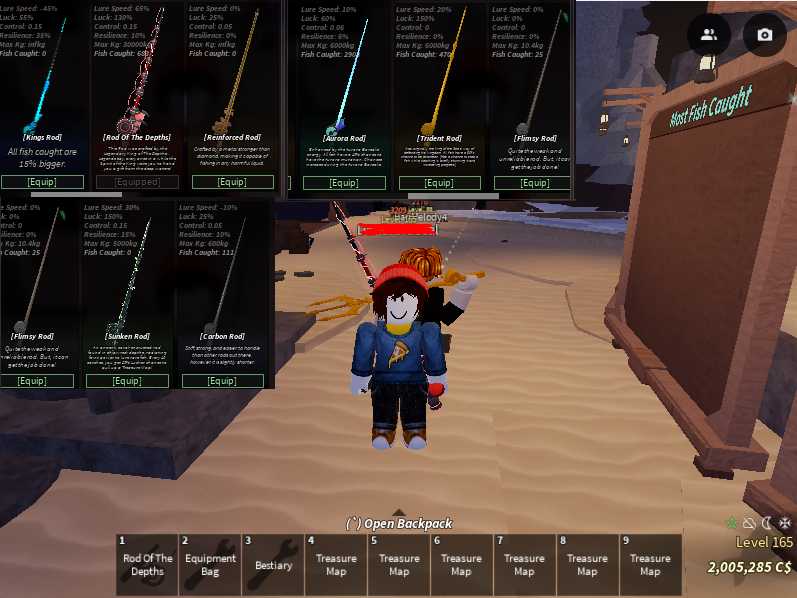 FISCH | Rod of The Depths | Trident Rod | Kings Rod | Aurora | Sunken ...