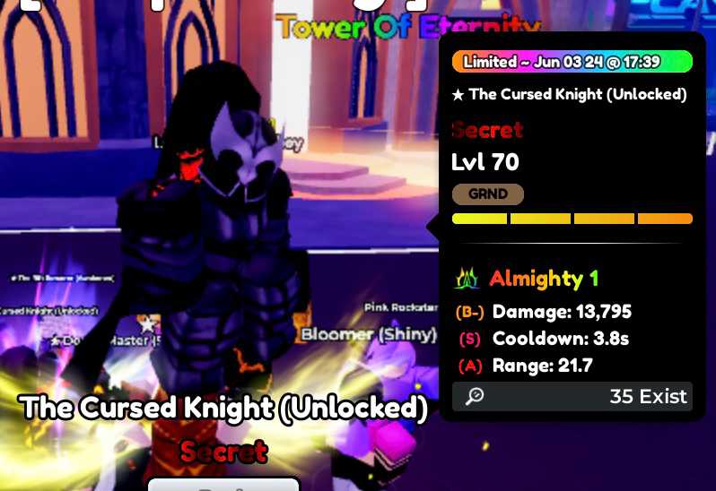 CHEAPEST The Cursed Knight (Unlocked) Igris Almighty 0.1 B- A S Anime ...