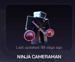 NINJA CAMERAMAN / NINJA CAMERA MAN - [TOILET TOWER DEFENSE - TTD - ROBLOX]