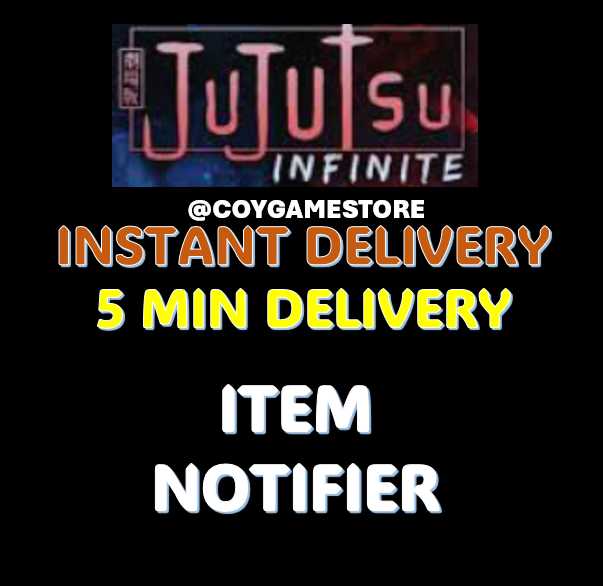 (INSTANT DELIVERY) Jujutsu Infinite Item Notifier