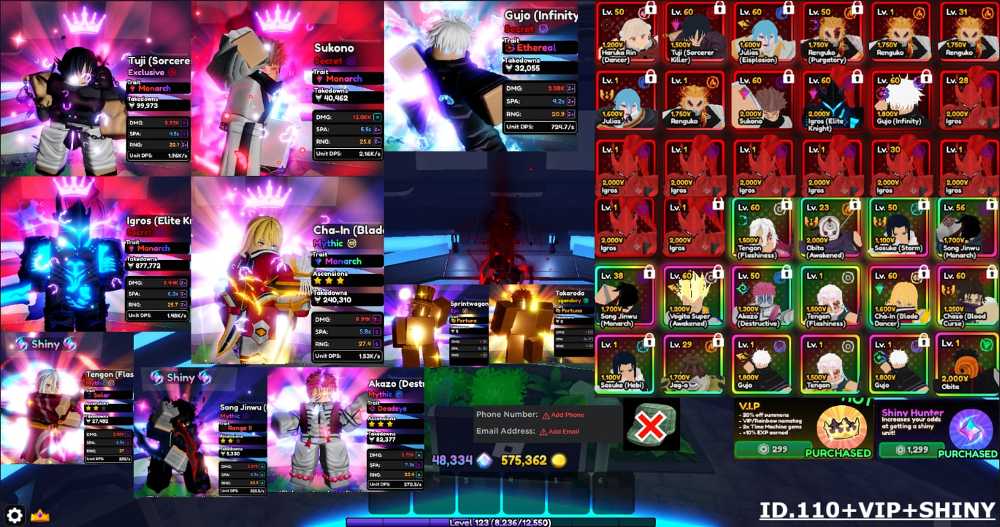 4 MonarchNew||Anime Vanguards No110Tuji evo 0.1+Cha-In evo 0.1+Igros ...