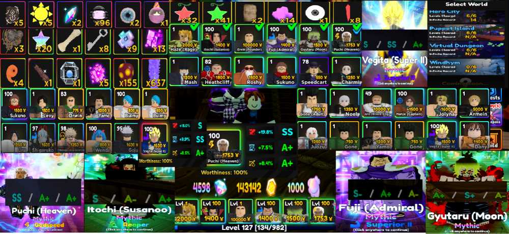 #030 Anime Adventures Good ACCOUNT : Puchi Heaven SS DMG 19.8% ,Vegeta ...