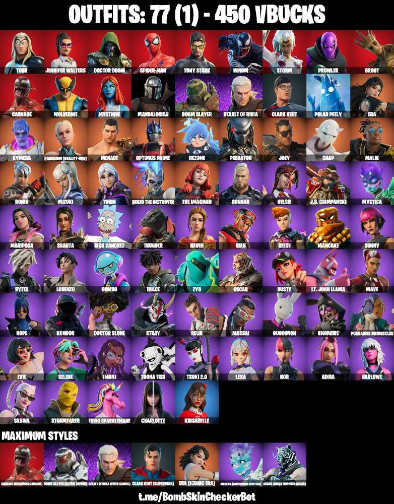 VENOM+TONY STARK+SPIDER MAN+MYSTIQUE+CARNAGE+THOR+DOOM SLAYER ...