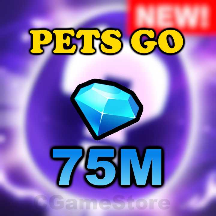 75M Gems| Pets Go! - Roblox