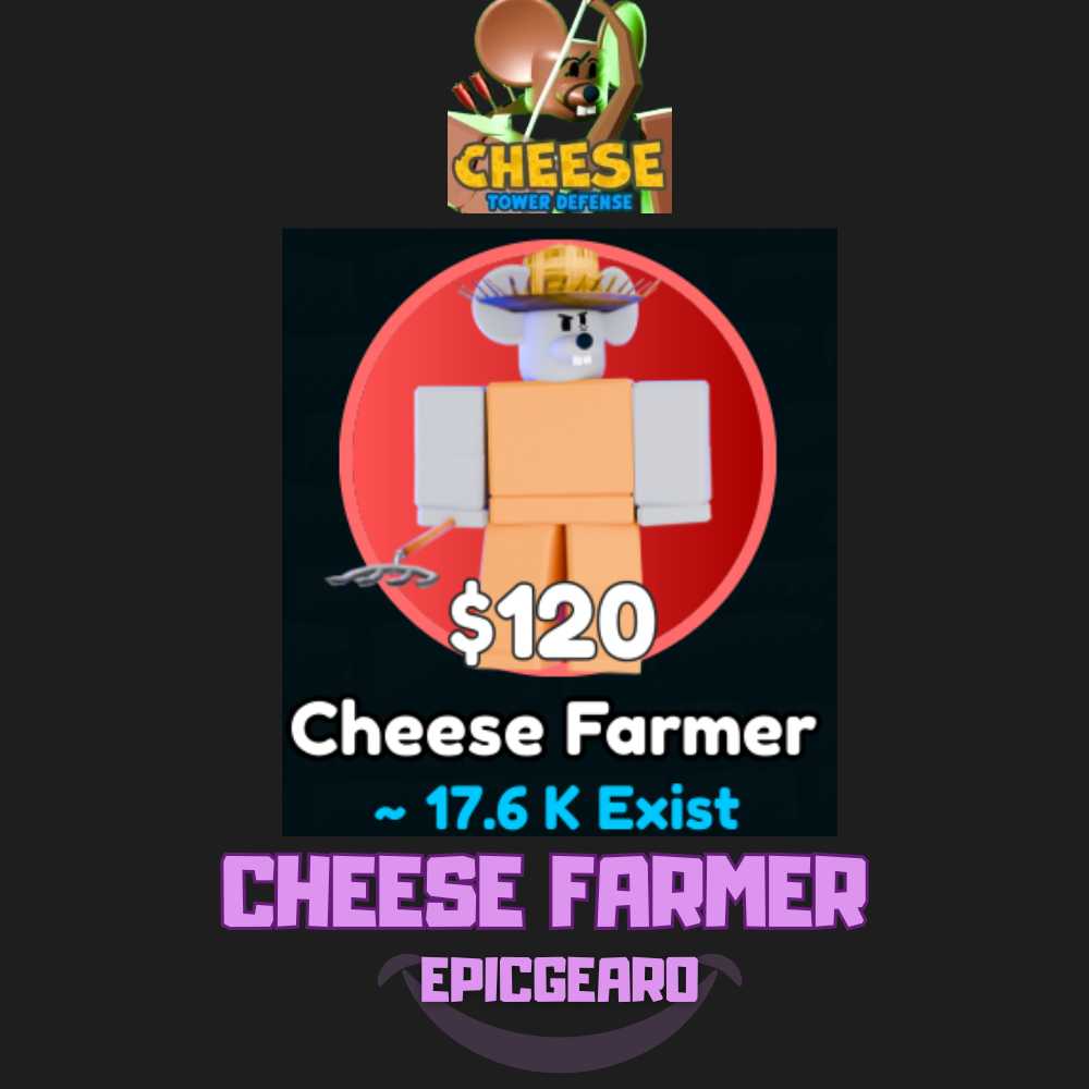 Cheese Tower Defense (CTD) - Cheese Farmer | (Fast and Cheap)