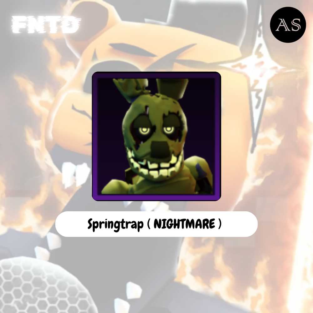 Springtrap ( Nightmare ) [ Five Nights TD ] ( FNTD )