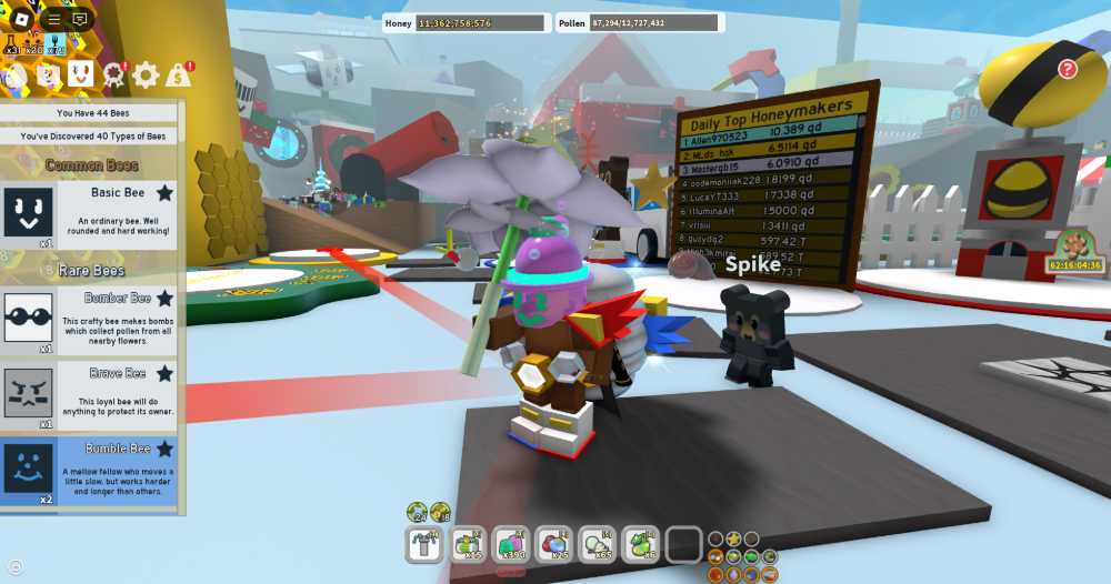 B75 | Bee Swarm Simulator Account | 44 Bee | Cub Buddy | BSS | Beeswarm ...