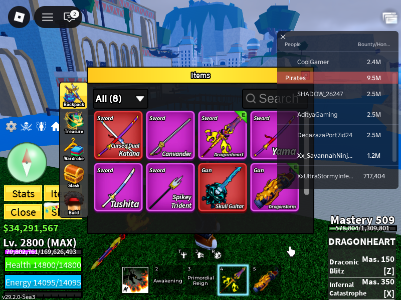 ID 365:LV 2800+GOD+CDK+SGT+ Dragon Heart + Dragon Storm RACE DRACO V4 ...