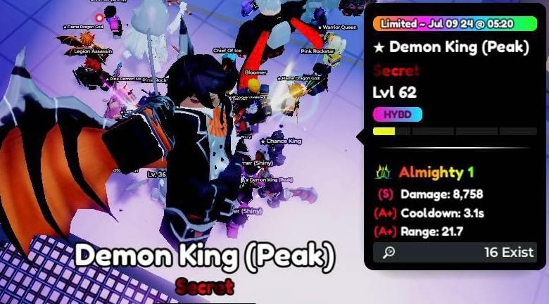 ALMIGHTY DEMON KING / ALMIGHTY DIABLO - [ANIME DEFENDER - ROBLOX]