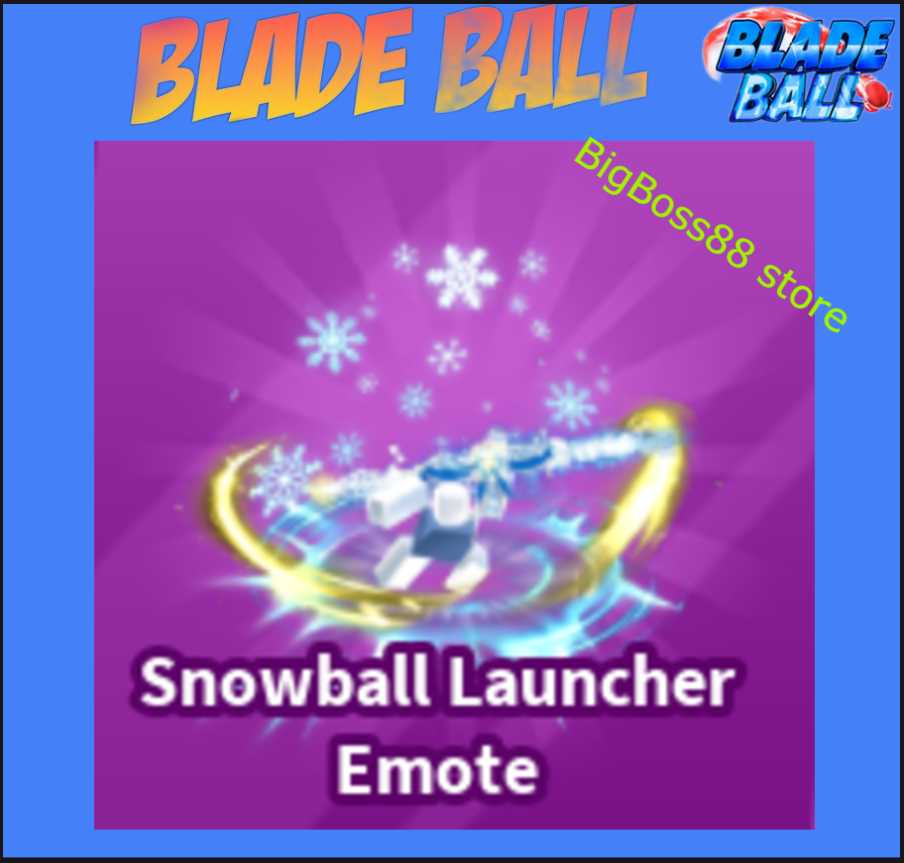 Snowball Launcher Emote - Blade Ball