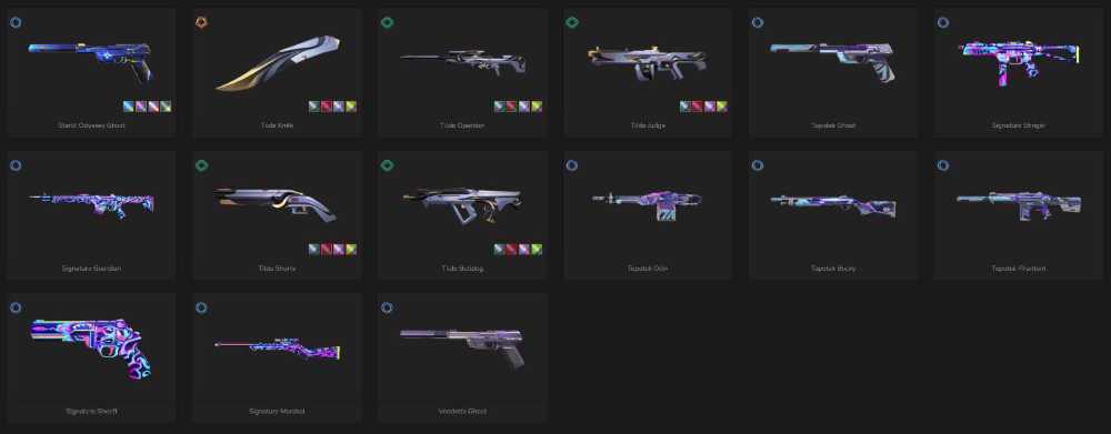 15 SKINS+1 KNIFE+TILDE(KNIFE+BULLDOG+SHORTY+JUDGE+OPERATOR)+VENDETTA ...