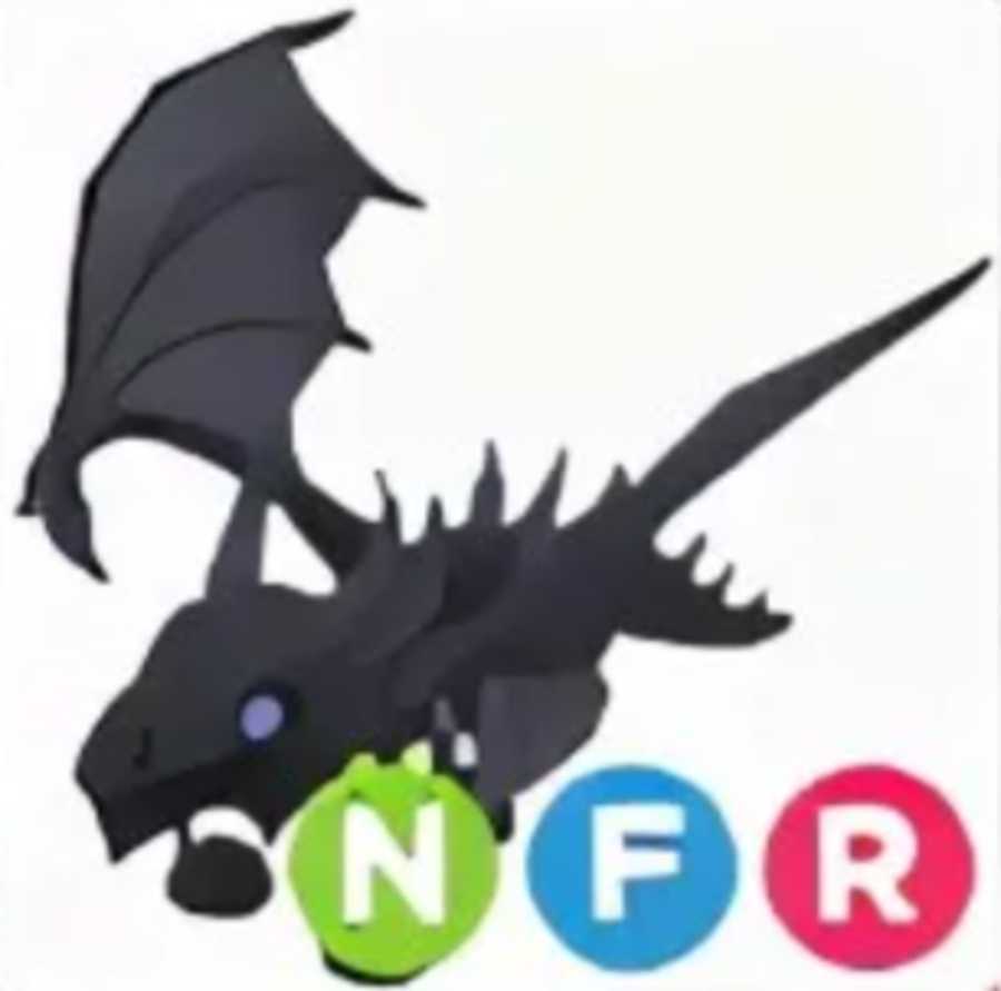 Adopt Me - NFR Shadow Dragon - Neon Fly Ride Shadow Dragon - Adopt Me ...