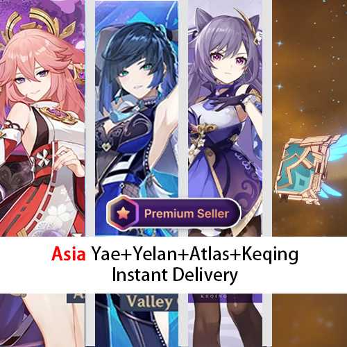 Asia AR10 Yae+Yelan+Skyward Atlas+Keqing starter Automactic No.2663