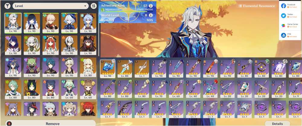 Neuvillette SIG Yelan KazuhaC2 Furina Ganyu Raiden Nahida Nilou ...