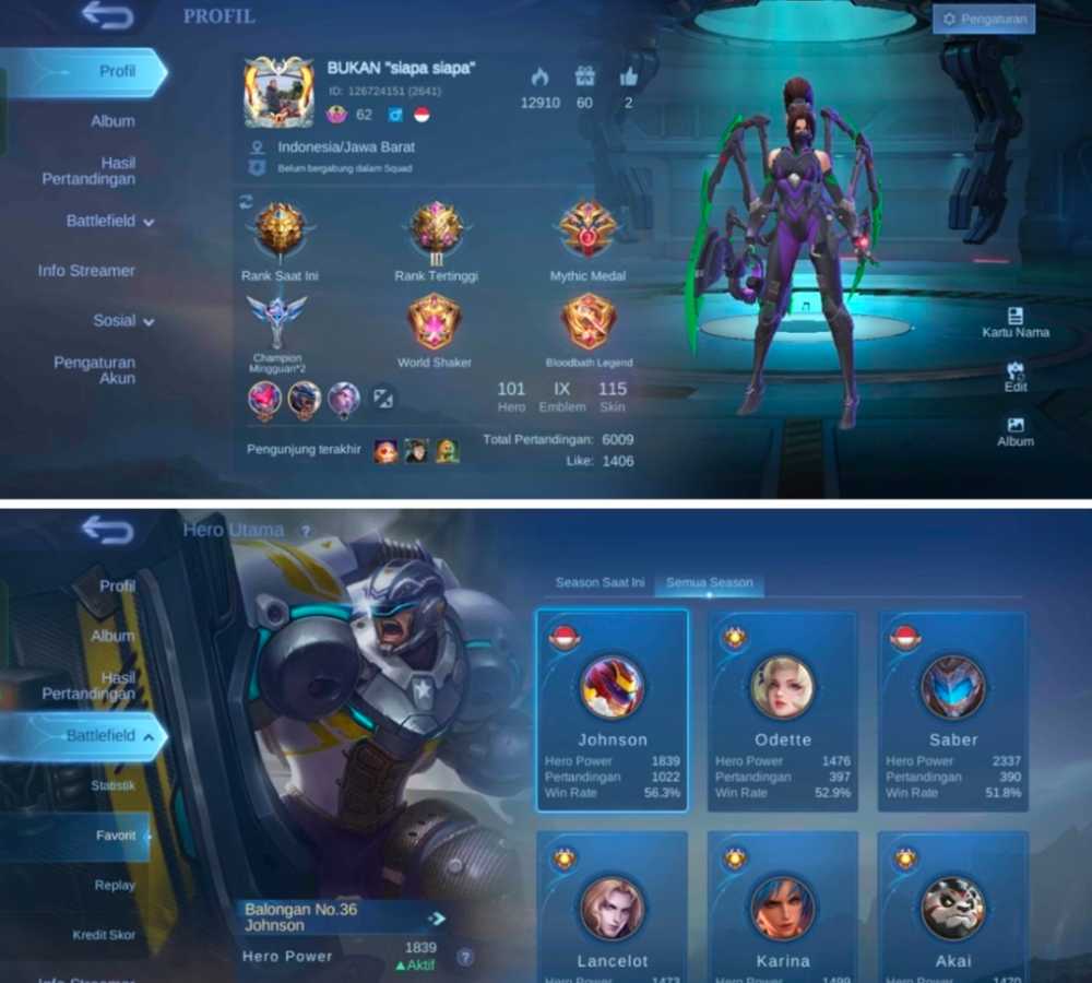 HERO 101|EMBLEM ALL MAX|SKIN116|2 SKIN EPIC SHOP|SKIN SAINTSAIYA BADANG ...