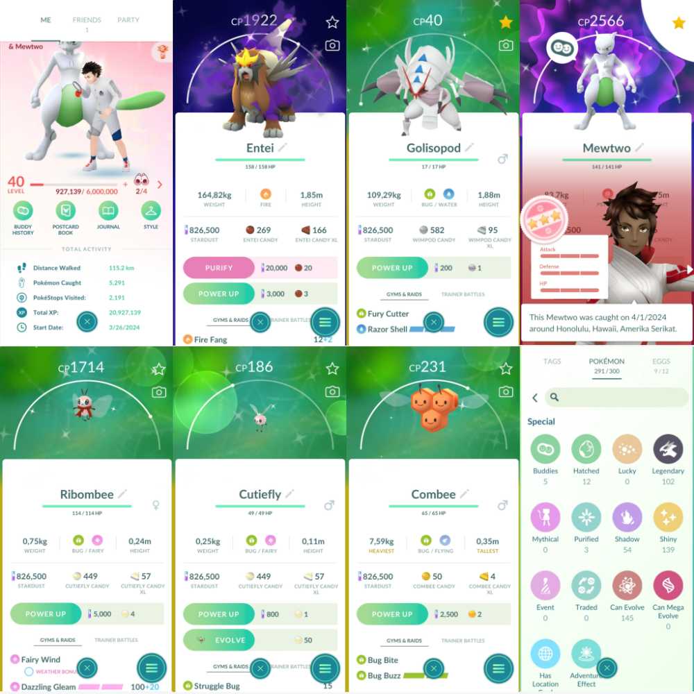 985 LV40 Entei100x2. Shundo Mewtwo. Shiny: shadow entei, golisopod ...