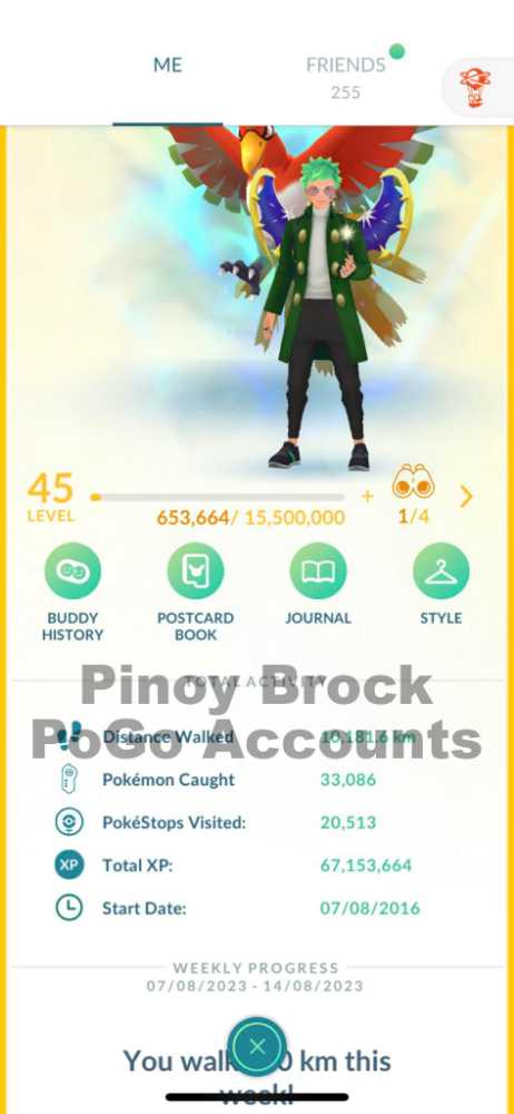 2016 Pokemon Go Level 45 with Lucky Purified Apex Ho-Oh & Apex Lugia