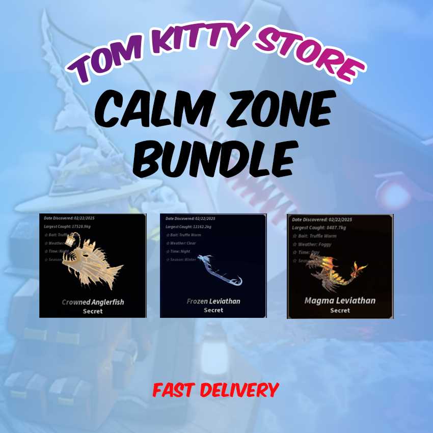 [Fisch] | Calm Zone Bundle | Magma Leviathan,Frozen Leviathan,Crowned ...