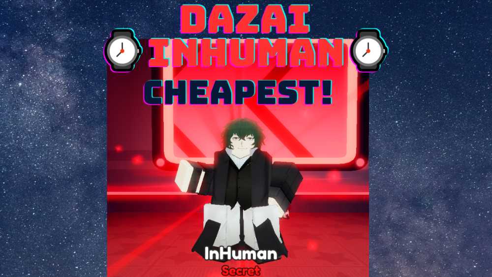 CHEAPEST InHuman/Dazai ( SECRET ) Anime Adventure Roblox