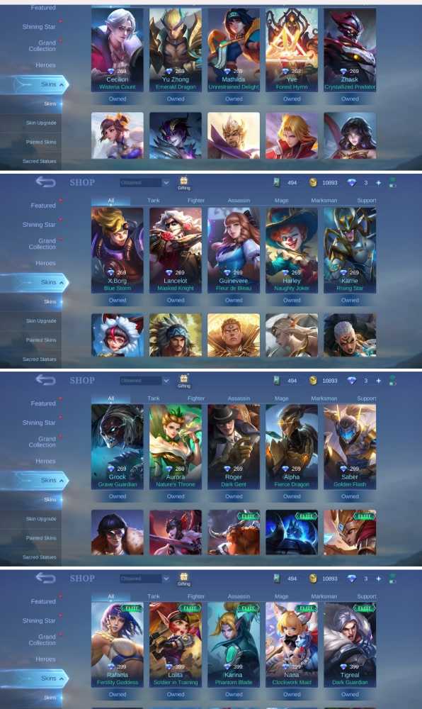 #316 - FULL MAXED EMBLEMS - SKINS 142 - HEROES 107 - EPIC ODETTE - EPIC ...