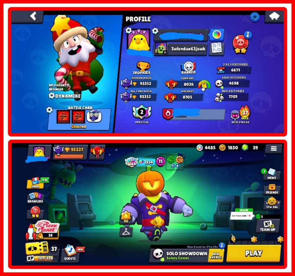 WORLD RECORD93K+ TROPHIES [SUPER RARE]LEGENDARY RANK28 MAXED BRAWLERS ...