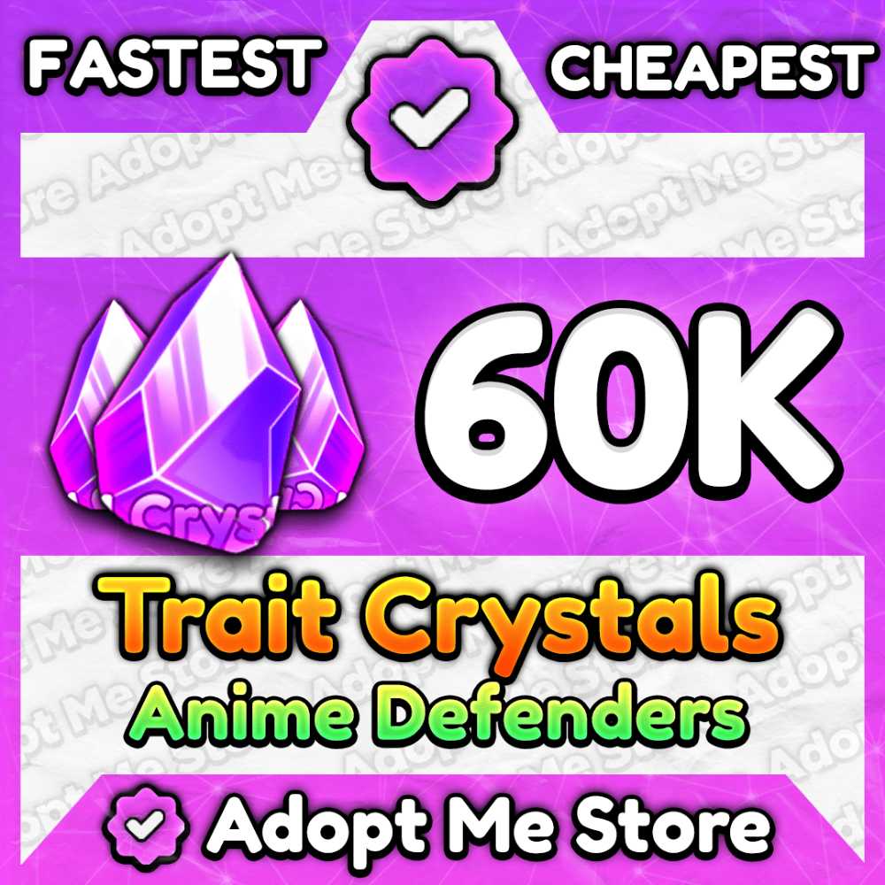 60.000X Trait Crystals - Anime Defenders | ⭐️ 100% SAFE - QUICKEST ...