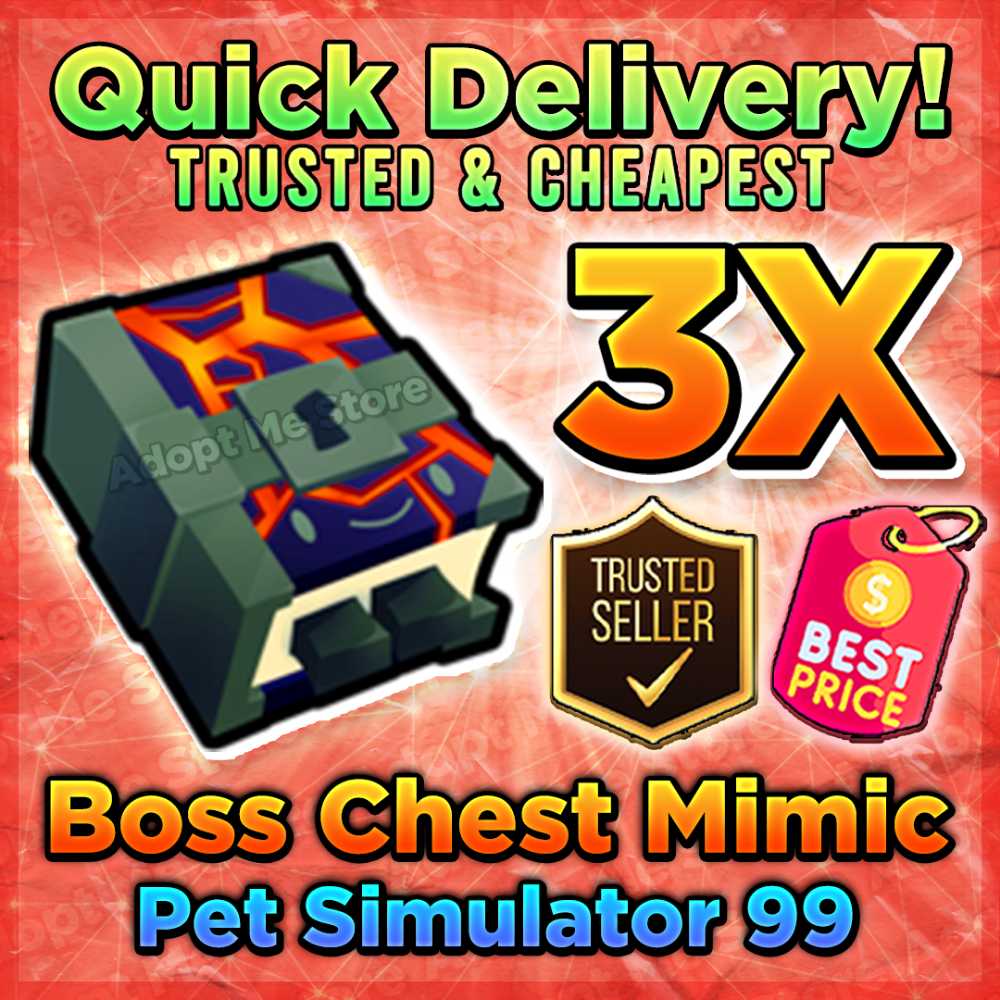3X Boss Chest Mimic Enchant - Pet Simulator 99 / Pet Sim 99 / PS99 | ⭐️ ...