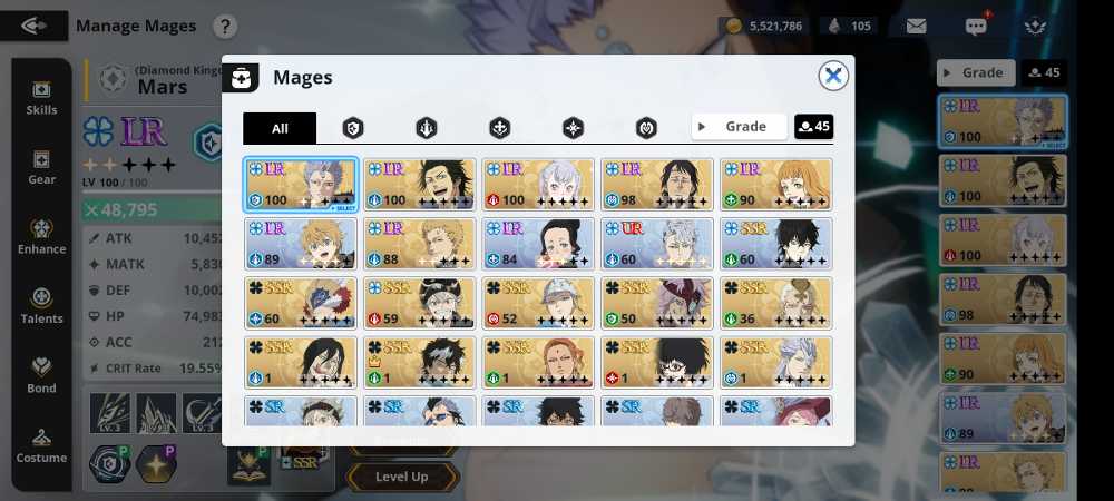 LVL 22 META CHARACTERS | Julius, Noelle, Rhya, Lotus, Mars, Rhades