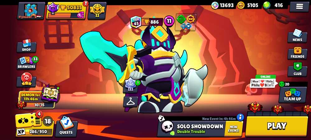 Brawl Stars account- 50835K - Max Brawler - 52 Level 11 - 16 ...