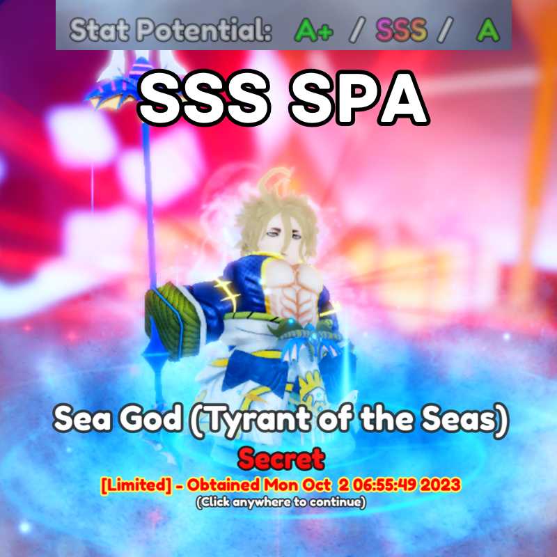 A725Sea God SSS SPA 10.9% - Anime Adventures - Instant Delivery