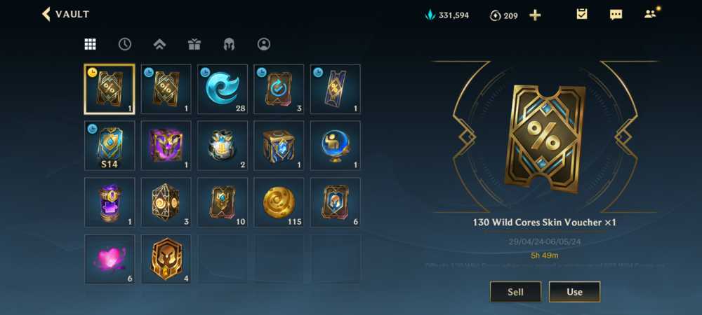 WTS wildrift account (SEA server) ex challenger 2 season + full champ ...