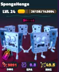 Spongebob Tower Defense | Secret Spongehenge with Secret Trait