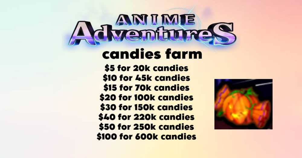 Anime Adventure candy farm