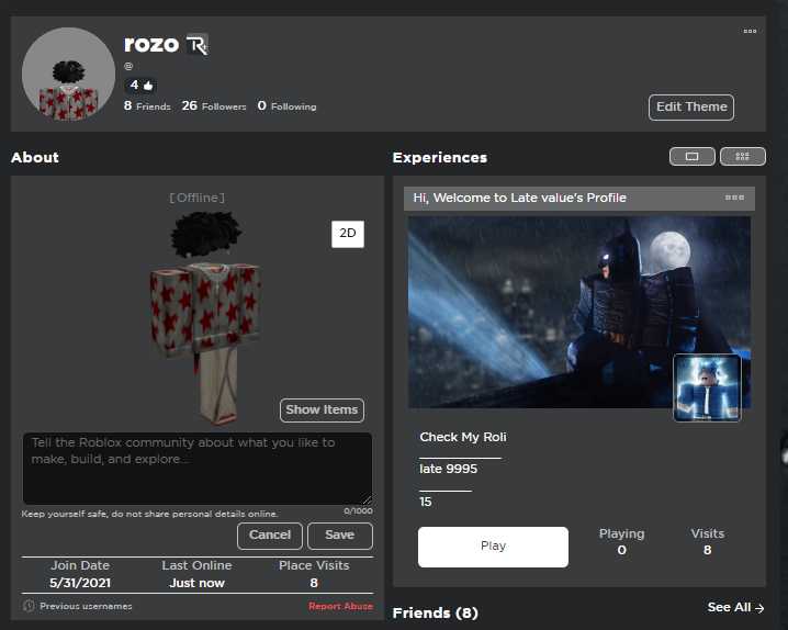 Headless, Korblox ROBLOX account COLLECTION! LAST ONE!